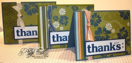 Spring Break Thank You cards - Patty Stamps