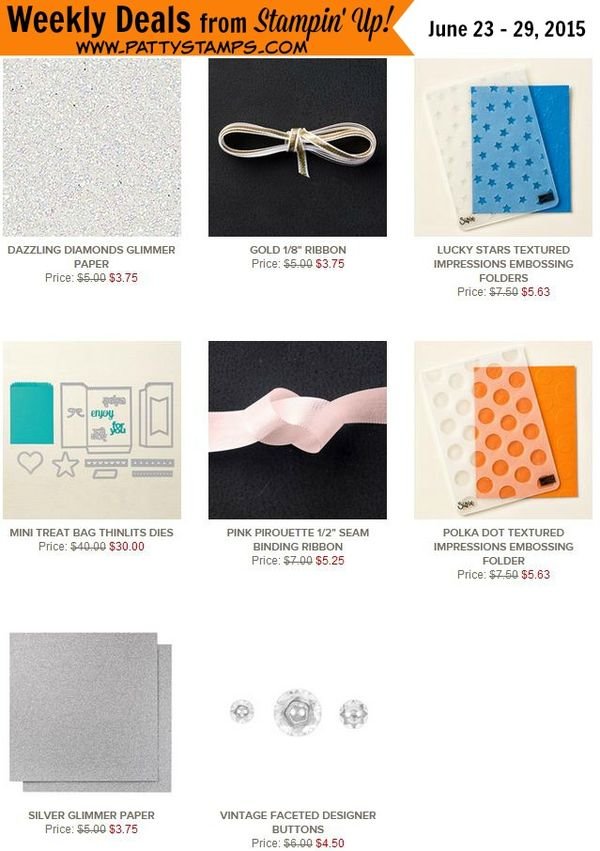 Stampin' Up! Weekly Deals and Free Stamp Set Offer