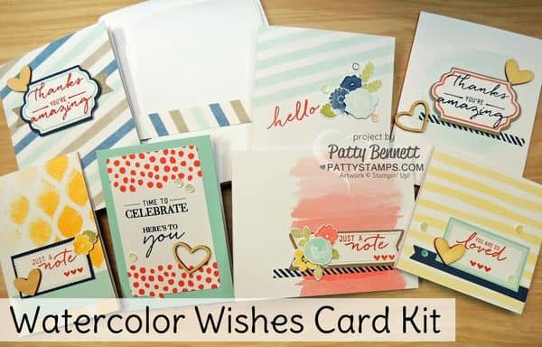 Watercolor Wishes Card Kit makes 20 GREAT cards!