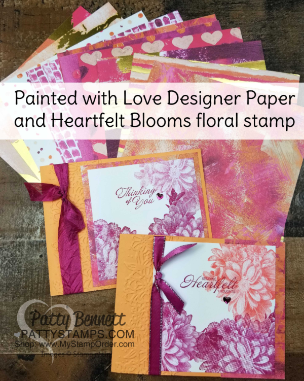 Painted with Love designer paper inspired card ideas
