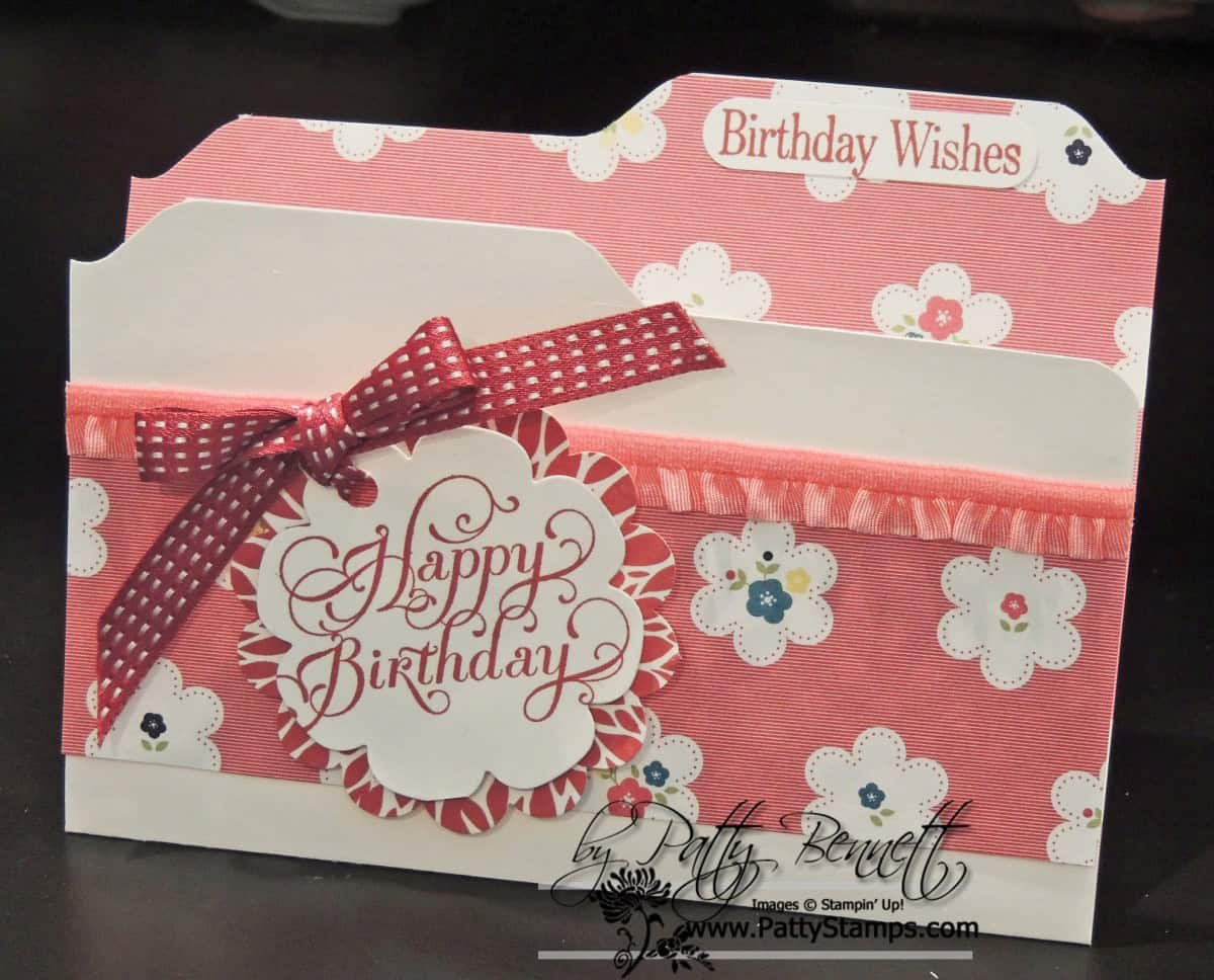 Envelope Punch Board File Folder Cards