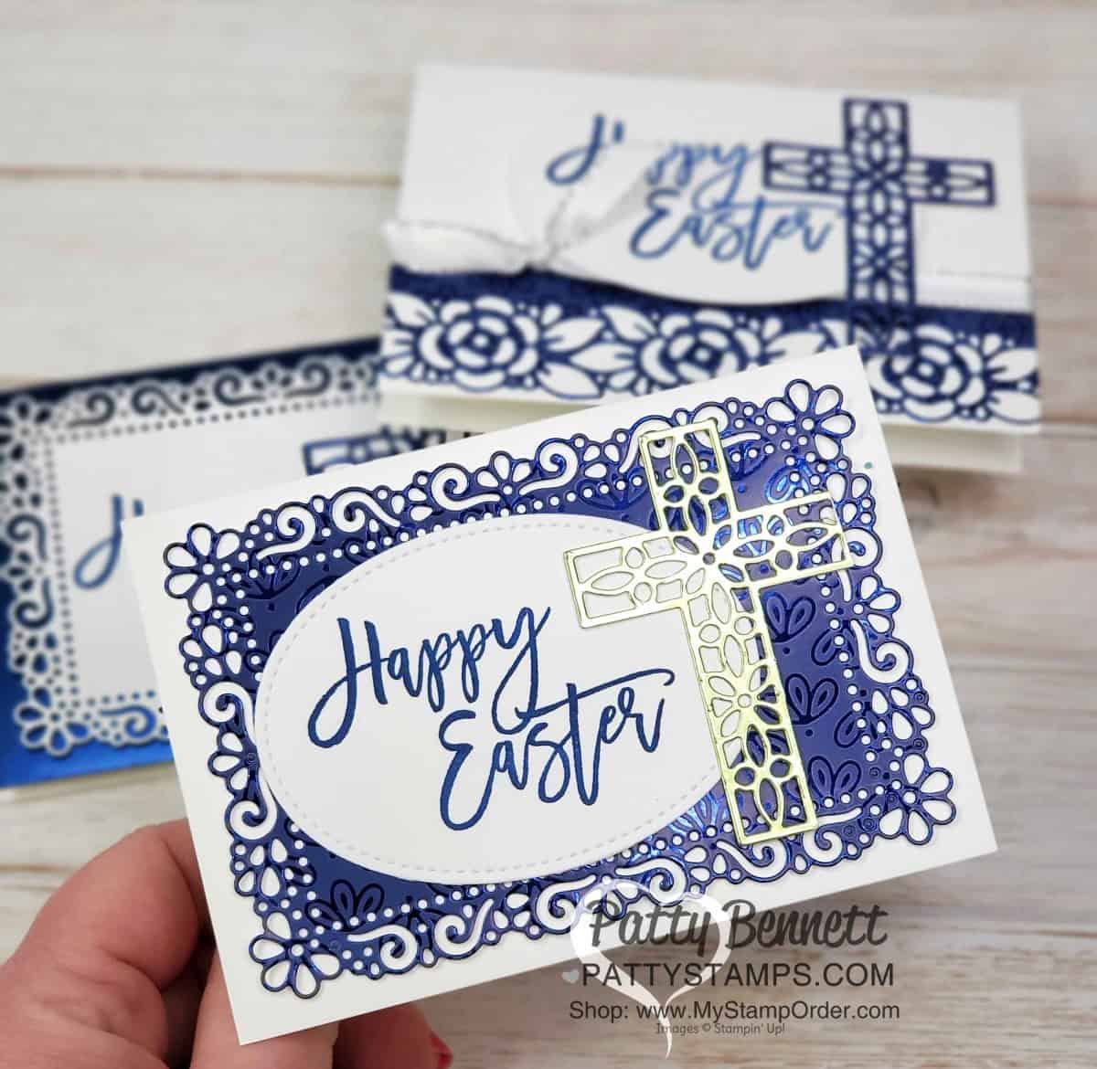 Noble Peacock Foil Easter Promise Cards - Patty Stamps