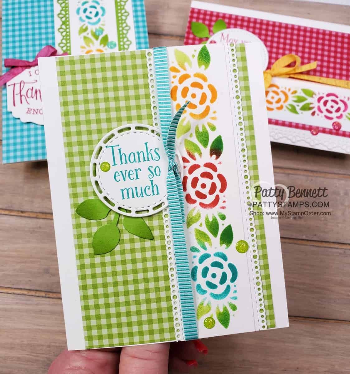 Ornate Borders Dies and Sponge Daubers Cards - Patty Stamps