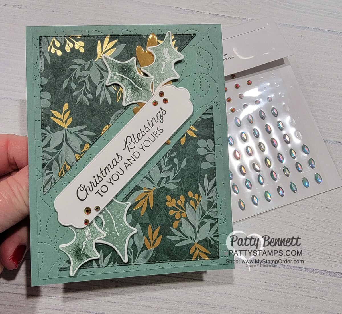 Slash Cards with Stitched Triangle Dies - video tutorial - Patty Stamps