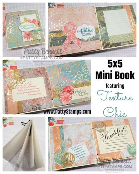 5x5 Mini Books video Tutorial - Patty Stamps