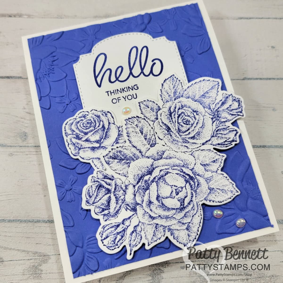 Simple cardmaking with Stippled Rose Bundle