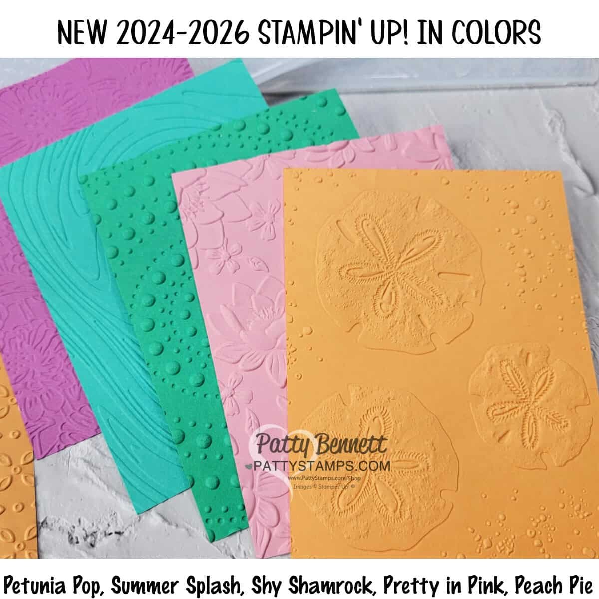 How do the In Colors Look when Embossed? - Patty Stamps