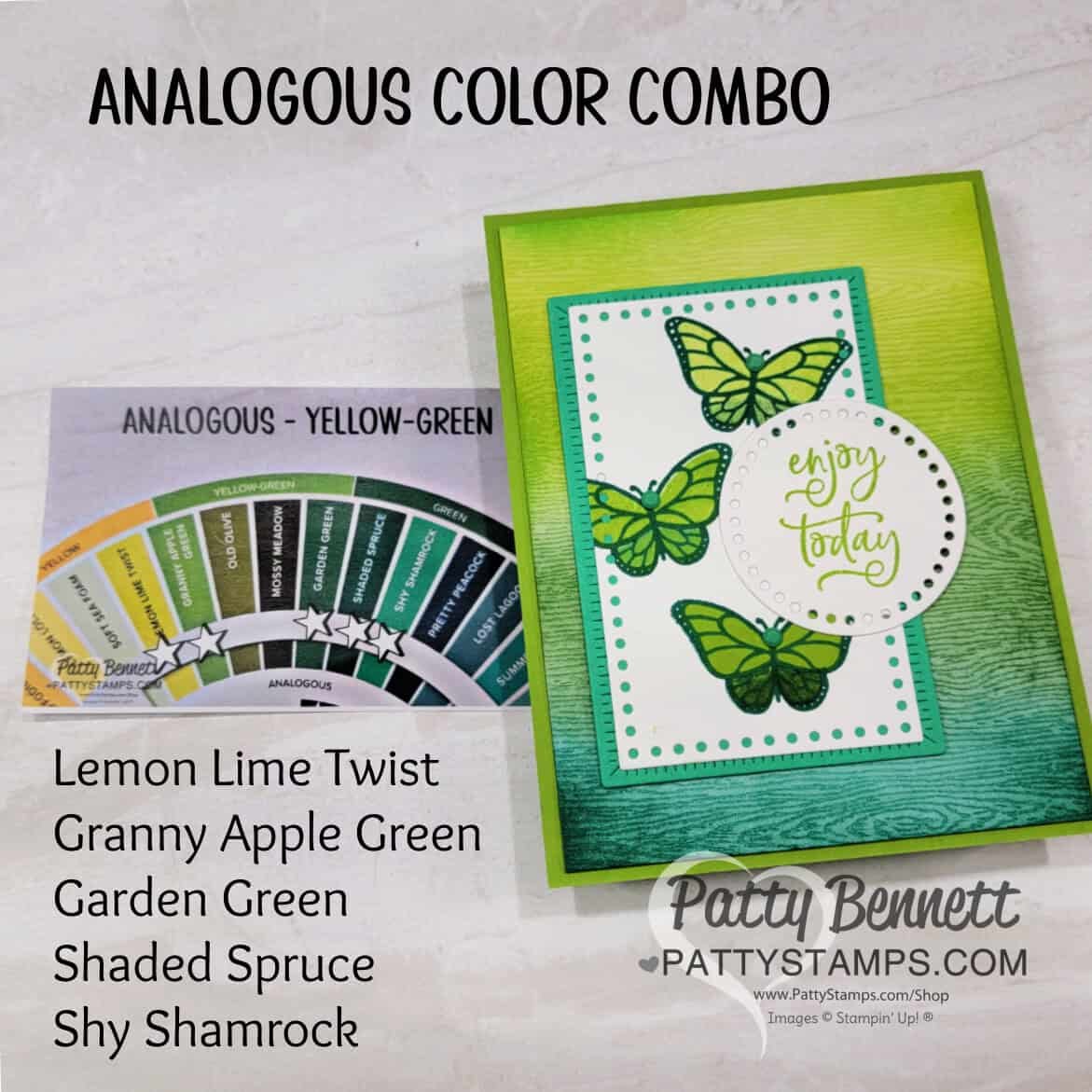 Wood Textured paper colored with Blending Brushes - Patty Stamps