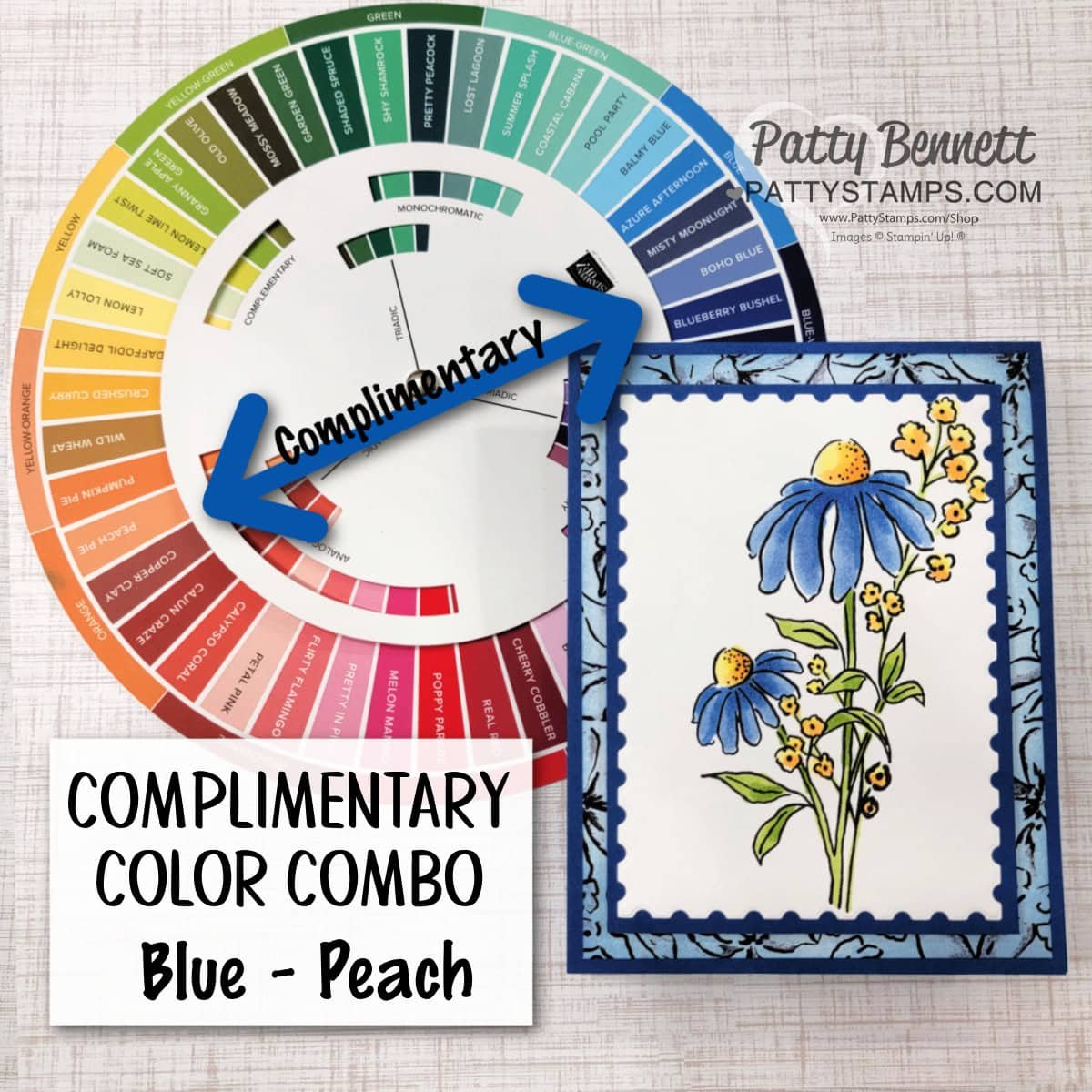 Complimentary Color Combo Ideas - Patty Stamps