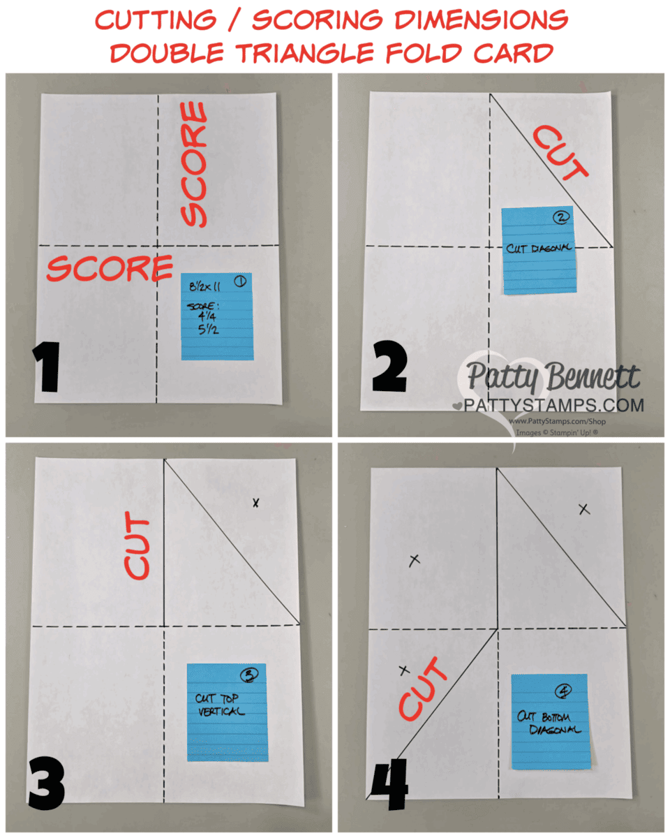 Double Triangle Fun Fold Card Video Tutorial